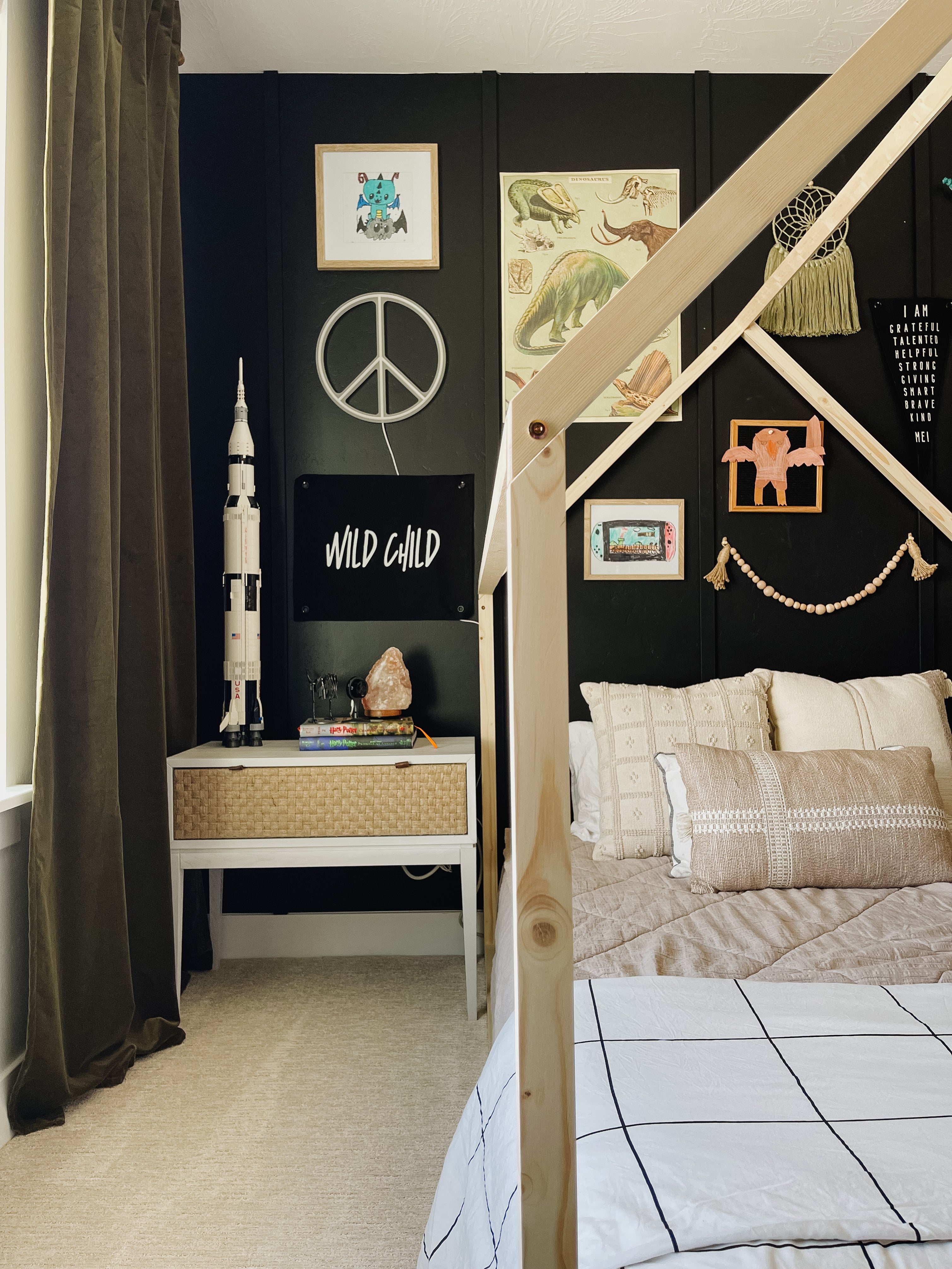 Wild Child Flag | Black 16" x 20" – Ruby Rye Co