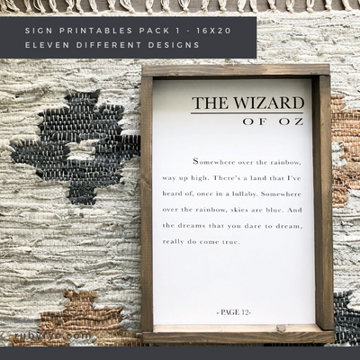 Sign Printables Pack 1 | 16x20 – Ruby Rye Co